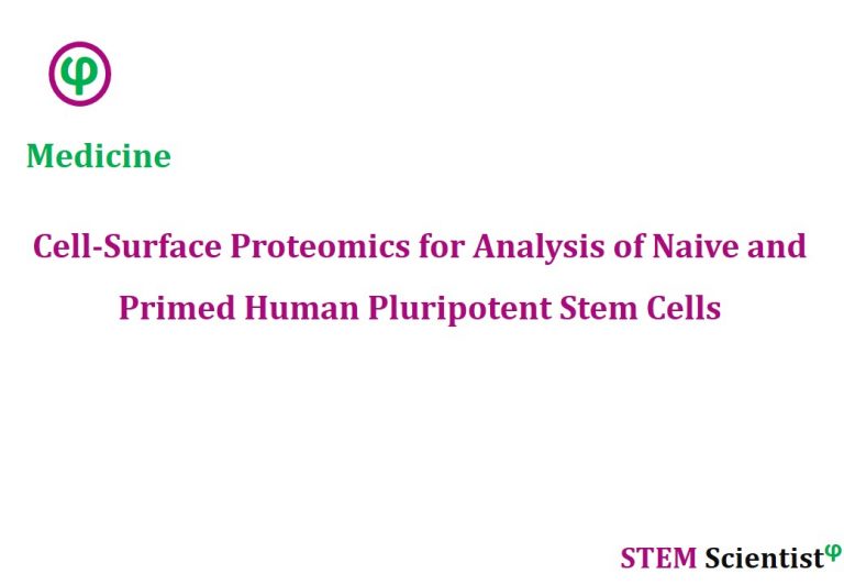 Cell-Surface Proteomics for Analysis of Naive and Primed Human ...